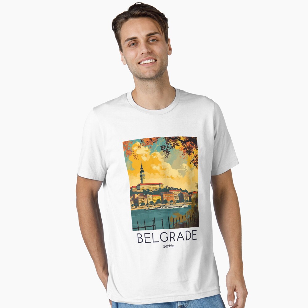 "A Vintage Travel Illustration of Belgrade - Serbia " Sticker for Sale ...
