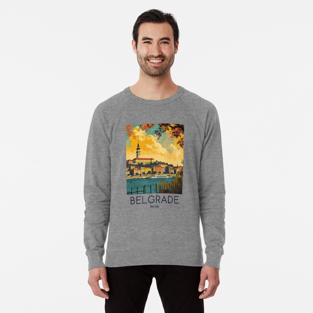 "A Vintage Travel Illustration of Belgrade - Serbia " Sticker for Sale ...