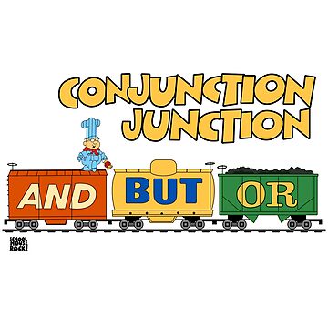 "School House Rocks: Conjunction Junction And, But, Or" Sticker for ...
