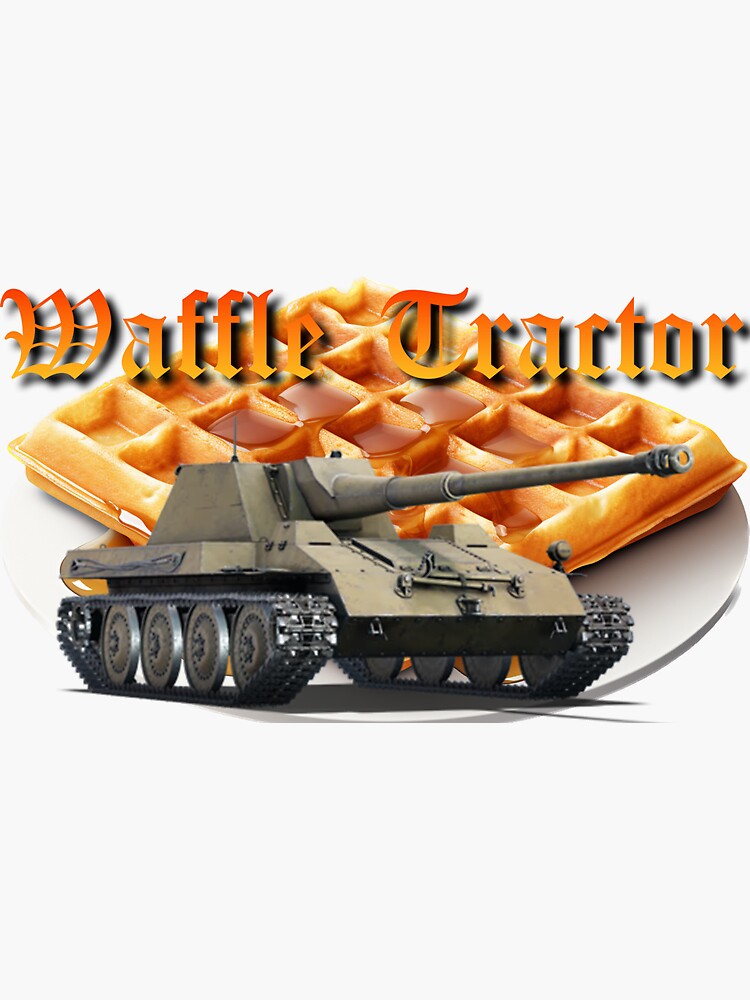 "Waffle Tractor" Sticker for Sale by BarracksWear | Redbubble