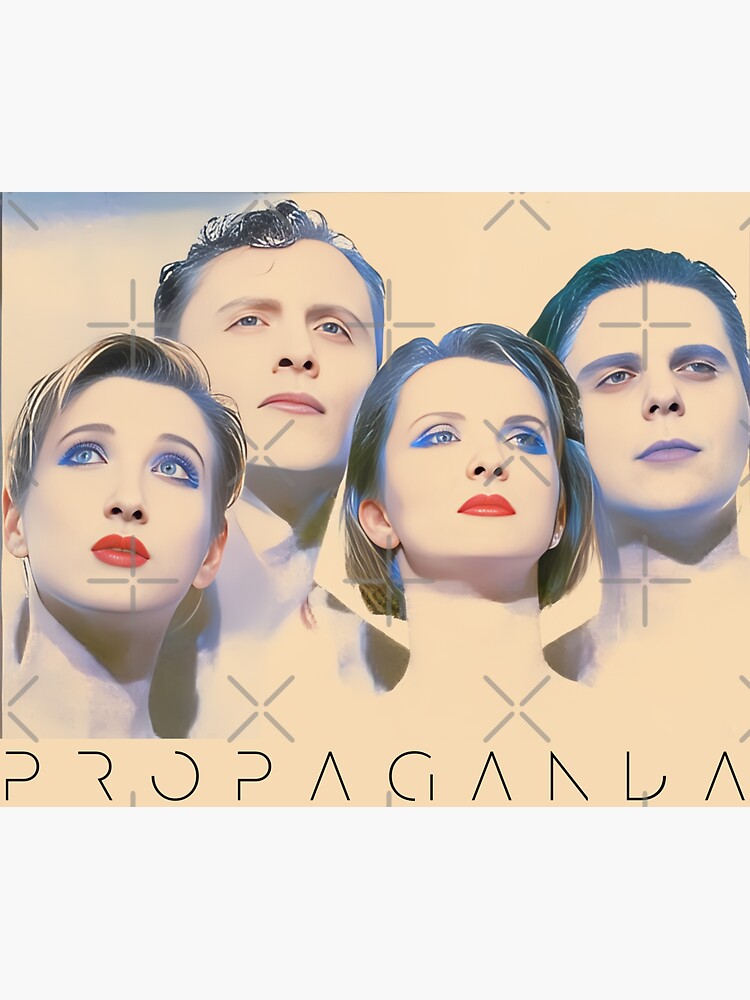 "Propaganda // 80s New Wave" Sticker for Sale by ourkid | Redbubble