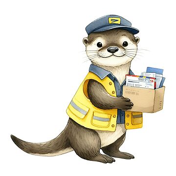 "Crescent City Otter Mailman" Sticker for Sale by GrrTigerDesigns ...
