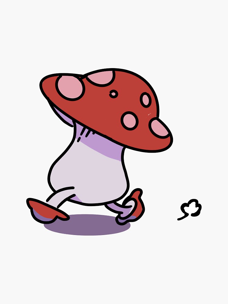 "Dungeon Meshi Mushroom" Sticker for Sale by Elizabeth Perkins | Redbubble