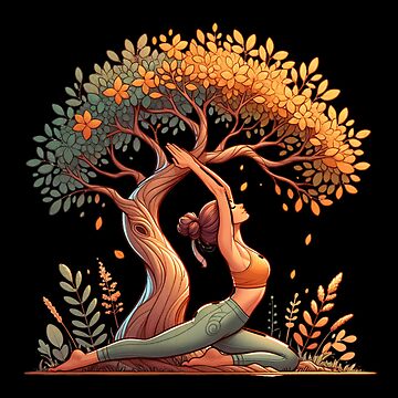 "Rooted Resilience: Nurturing Strength in Every Pose" Sticker for Sale ...