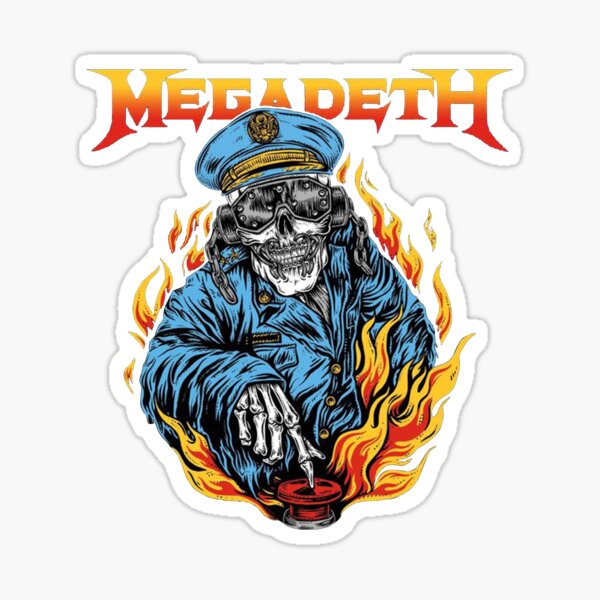 "MEGADETH" Sticker by TheodoreCar | Redbubble