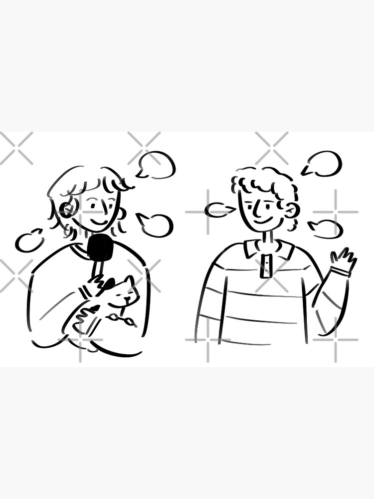 "out of character podcast art" Sticker for Sale by slurpeeproz | Redbubble