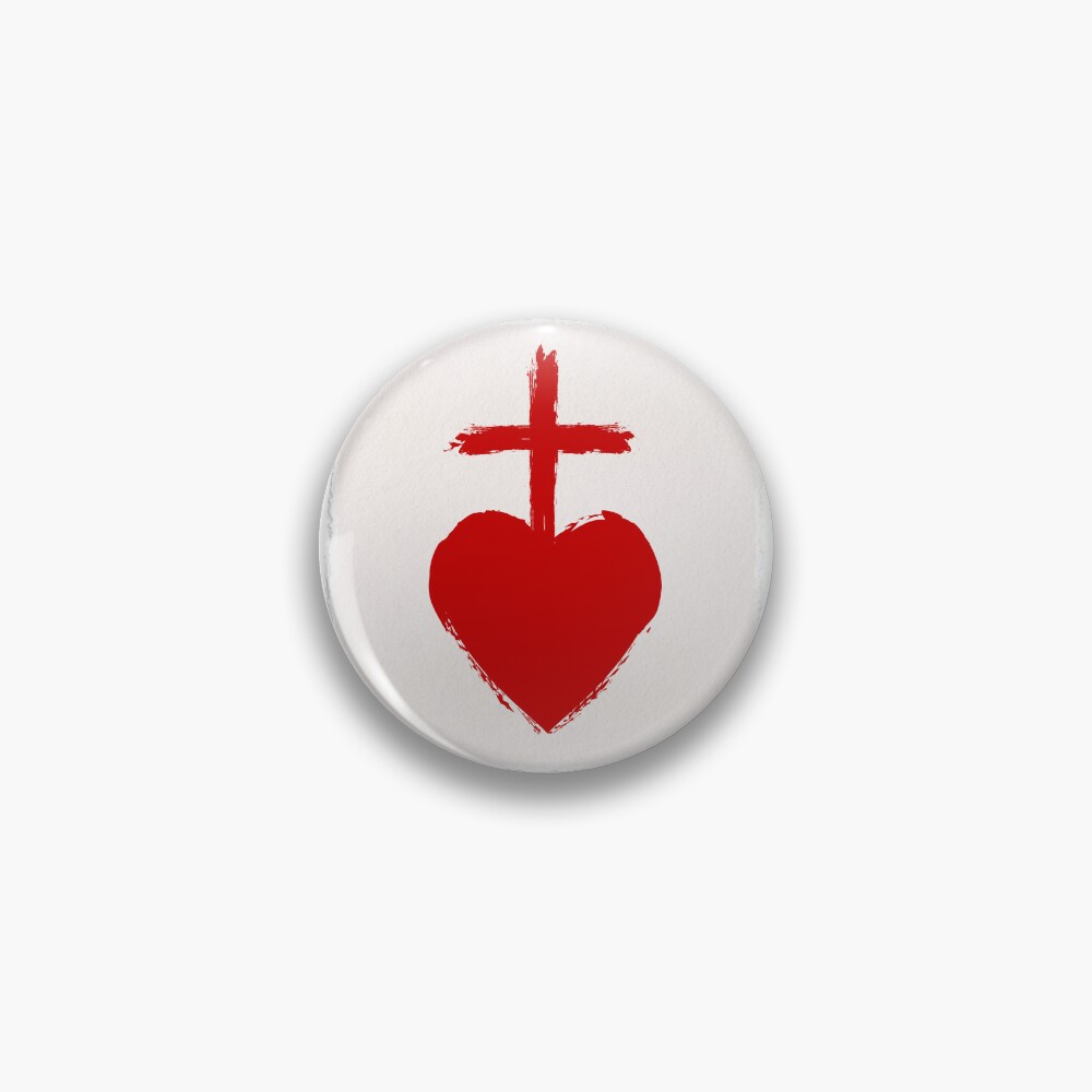 "Sacred Heart Vendee Badge old war patch style" Sticker for Sale by ...