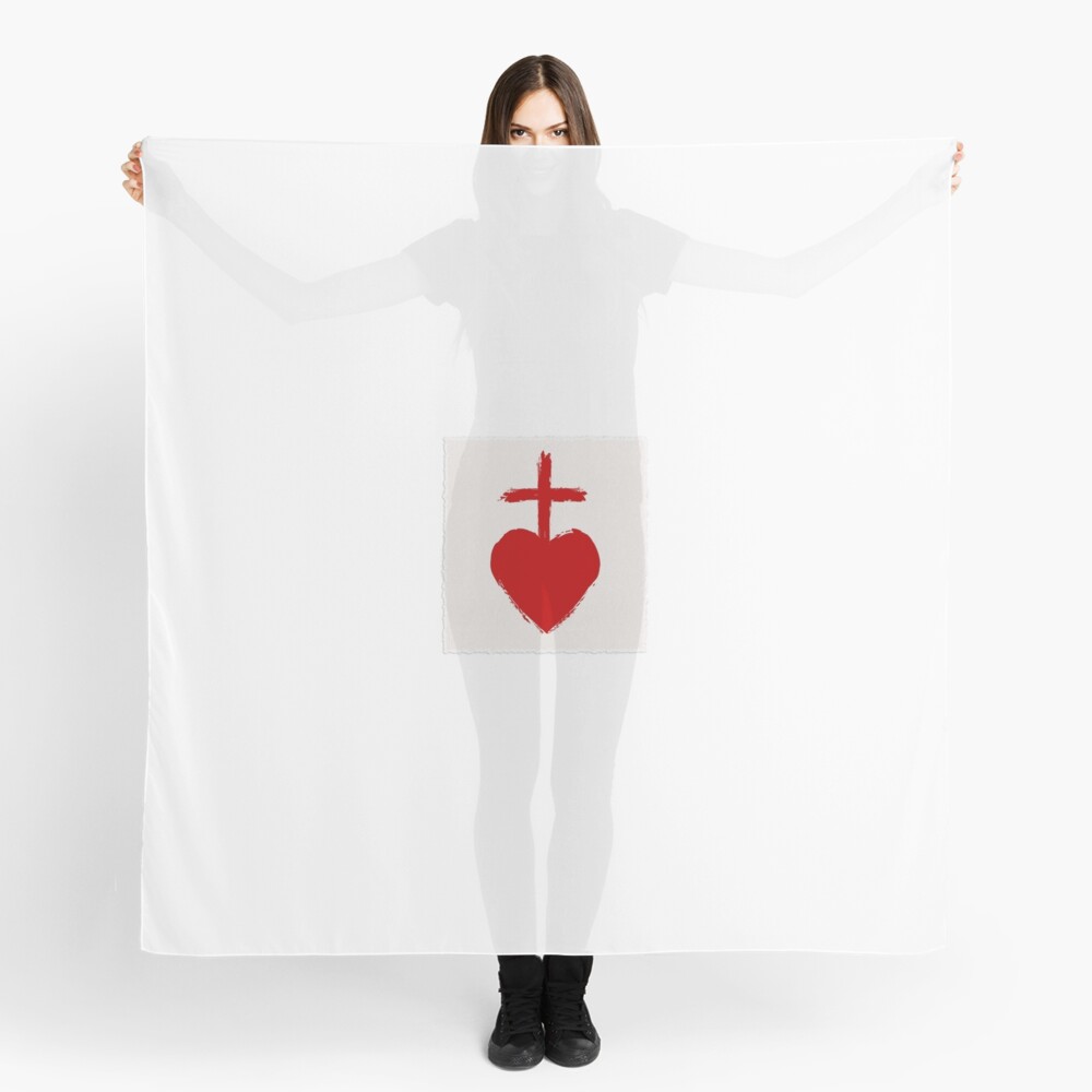 "Sacred Heart Vendee Badge old war patch style" Sticker for Sale by ...