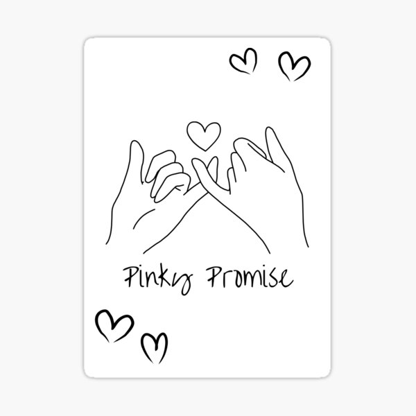 "Pinky Promise" Sticker for Sale by Madhu2029 | Redbubble