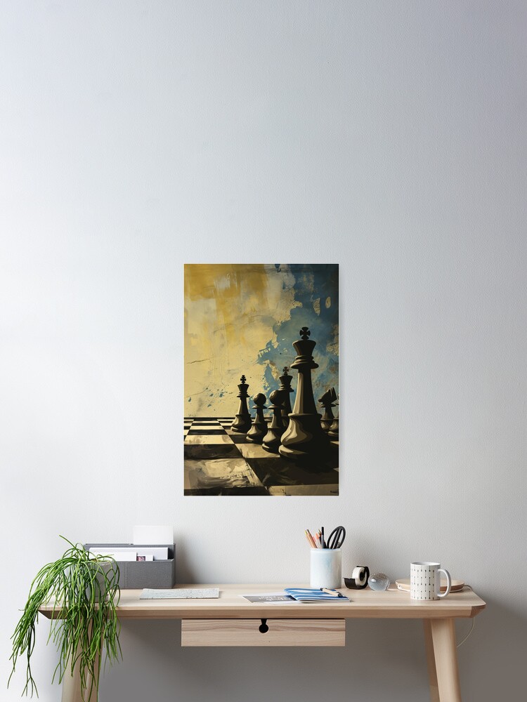 "Graffiti Chess: The Art of Game on a Colorful Background" Poster for ...