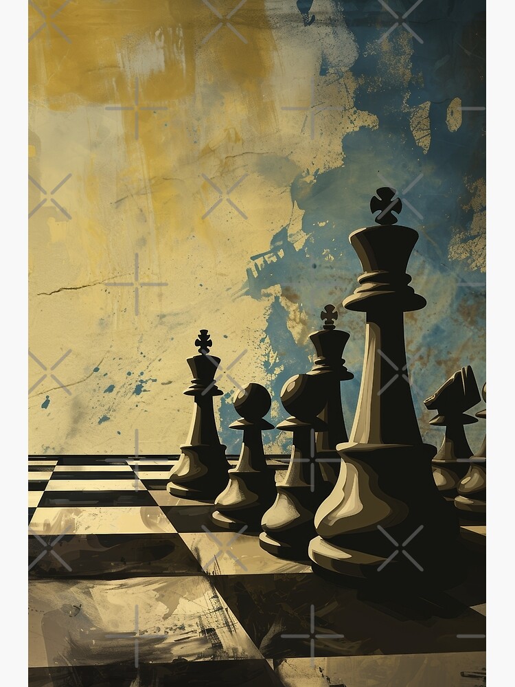 "Graffiti Chess: The Art of Game on a Colorful Background" Poster for ...