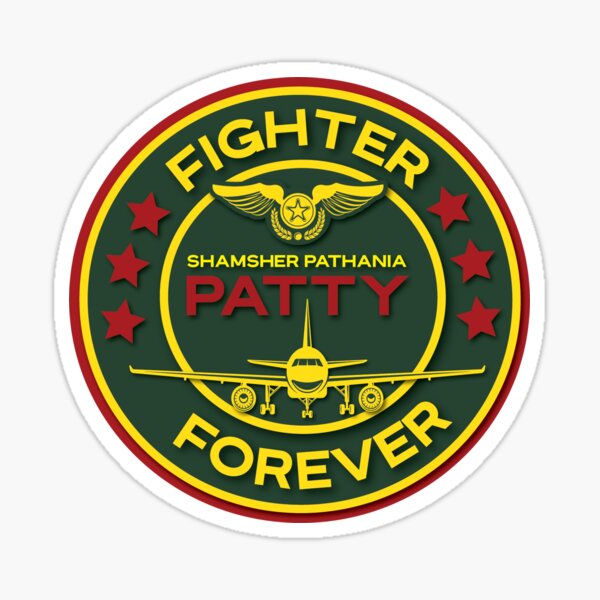 "Fighter Forever Pilot Badge | Patty | Hrithik Roshan" Sticker for Sale by Kayenaat Khan | Redbubble