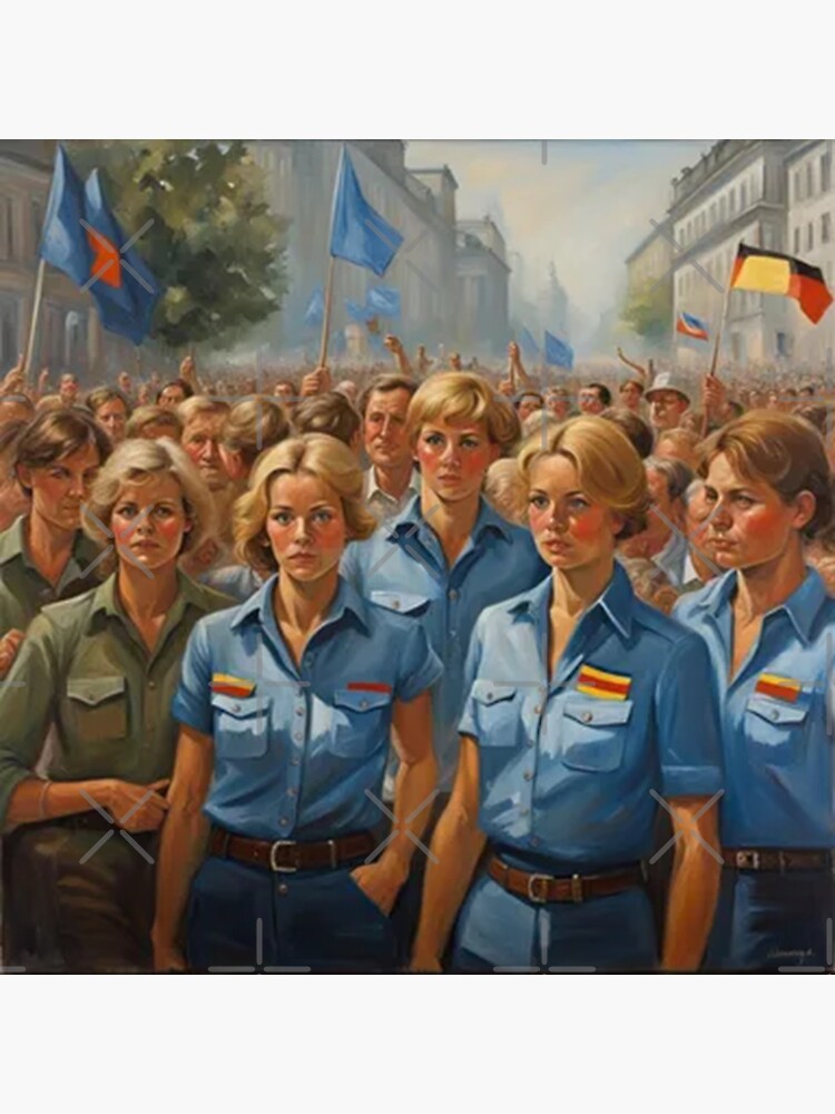 "FDJ Rally, Berlin, GDR" Sticker for Sale by Willyp69 | Redbubble