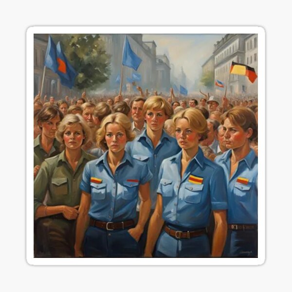 "FDJ Rally, Berlin, GDR" Sticker for Sale by Willyp69 | Redbubble