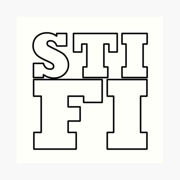 "Sticky Fingers White Logo STIFI" Art Print by beeweecee | Redbubble