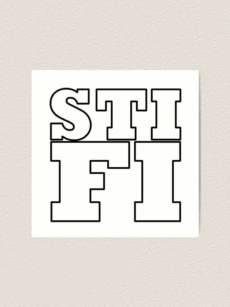 "Sticky Fingers White Logo STIFI" Art Print by beeweecee | Redbubble