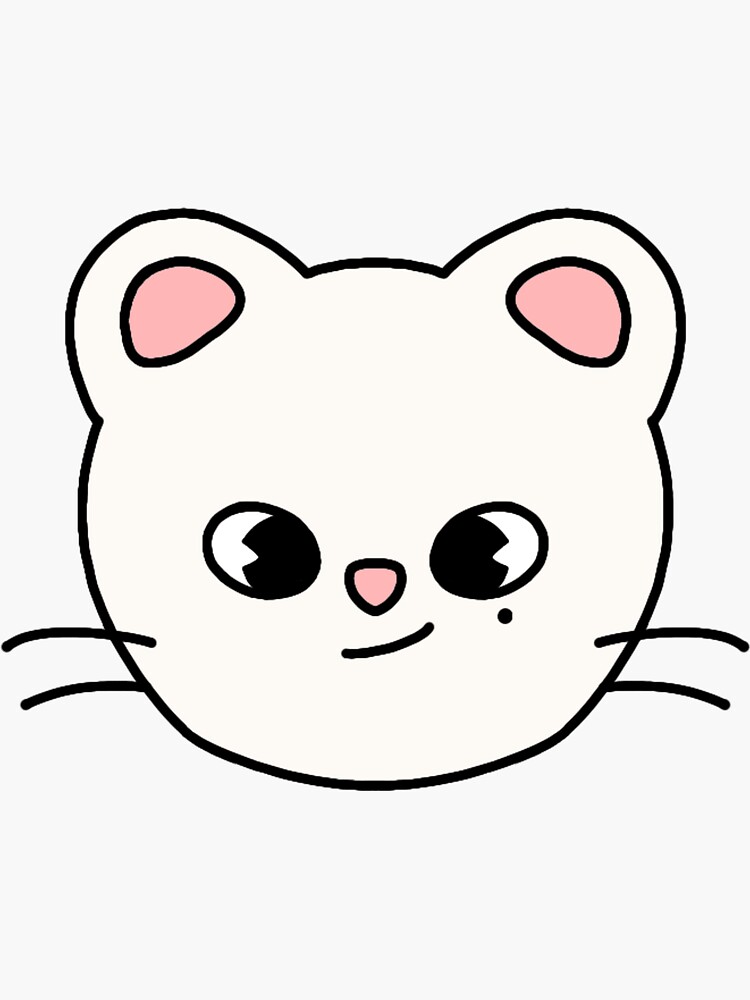 "Stray Kids - Skzoo Jiniret Head [COLORED OUTLINE]" Sticker for Sale by ...