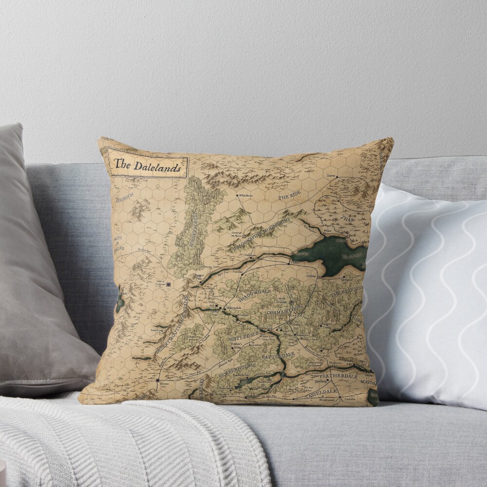 "Map of the Dalelands in the Forgotten Realms" Poster for Sale by ...