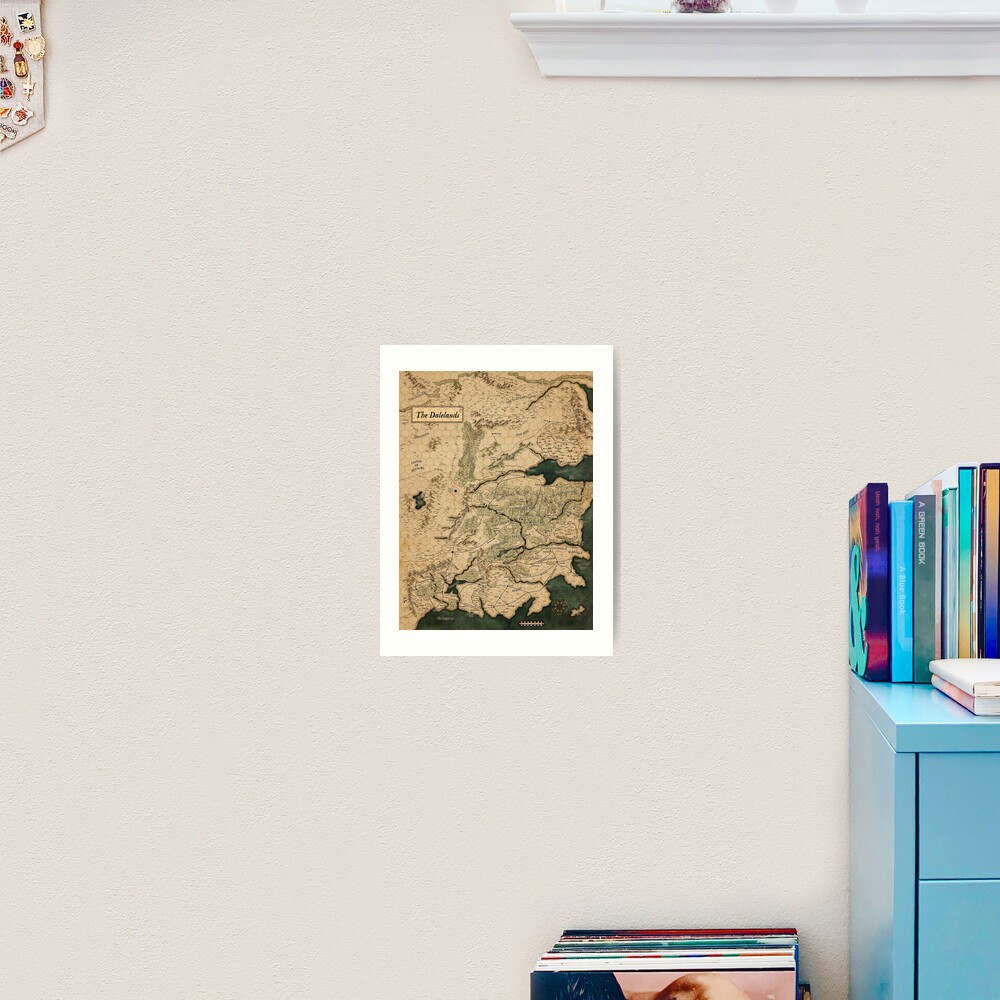 "Map of the Dalelands in the Forgotten Realms" Poster for Sale by ...
