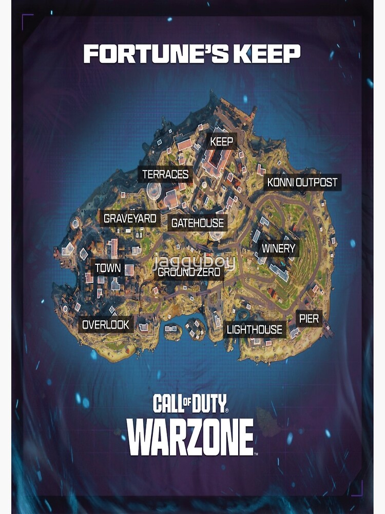 "Fortune's Keep Map, Fortune's Keep New Map" Poster for Sale by ...