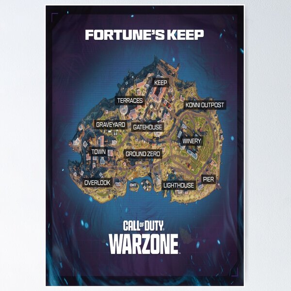 "Fortune's Keep Map, Fortune's Keep New Map" Poster for Sale by ...