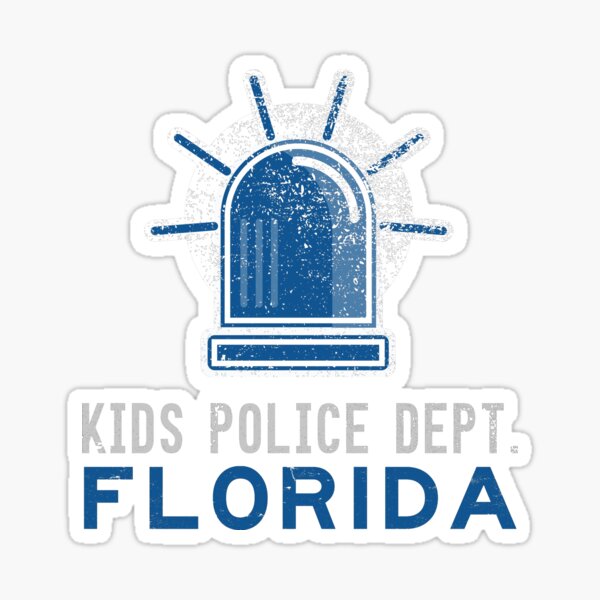 "Florida Police Gear For Kids Police For Kids" Sticker for Sale by ...