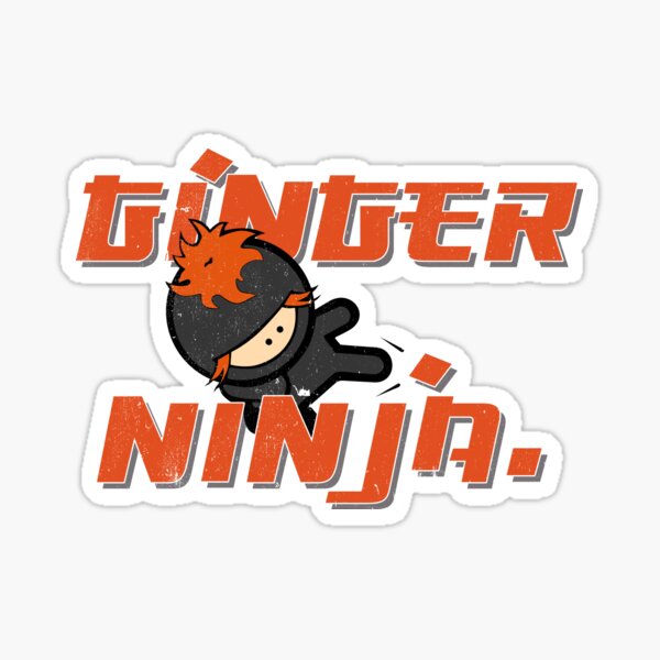 Ginger Ninja Stickers | Redbubble