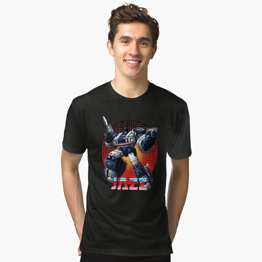 "Jazz Autobot Transformer G1 V2" Sticker for Sale by kazzoie | Redbubble
