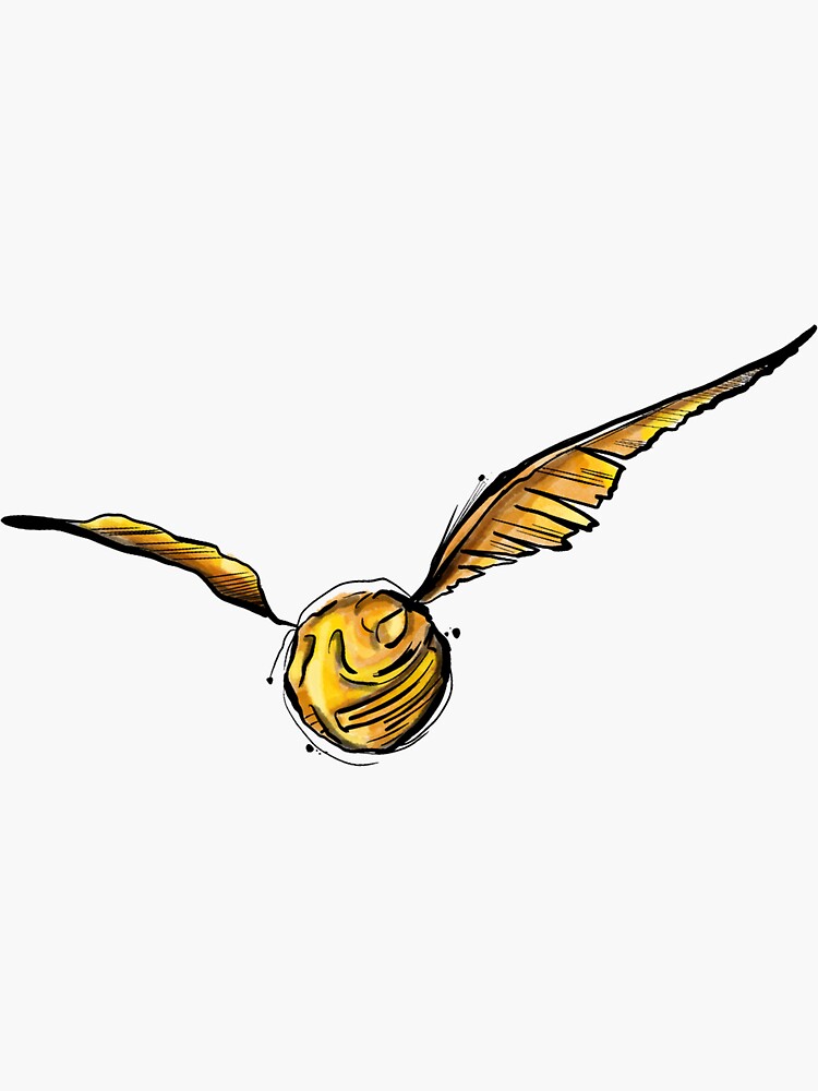 "Golden Snitch" Sticker for Sale by redrumdesign | Redbubble