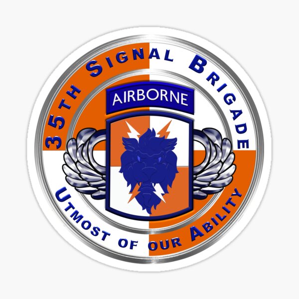 "35th Signal Brigade Airborne" Sticker for Sale by SoldierAlways ...