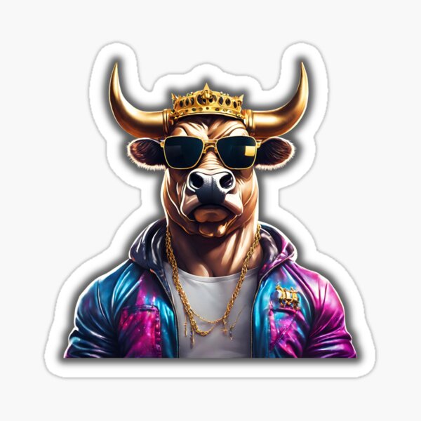 "Fancy bull" Sticker for Sale by Taleksa | Redbubble