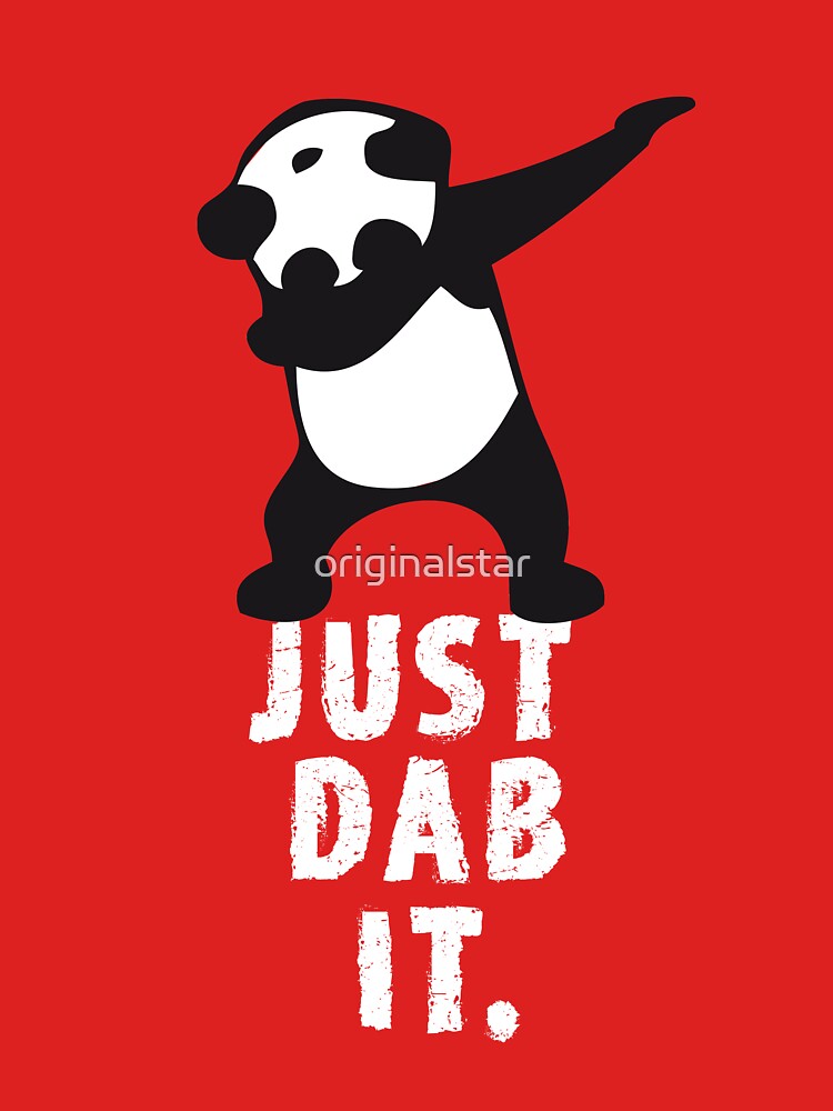 "DAB PANDA dab dabber dance football touch down red" T-shirt for Sale ...
