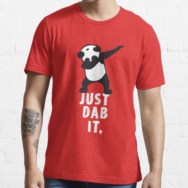 "DAB PANDA dab dabber dance football touch down red" T-shirt for Sale ...