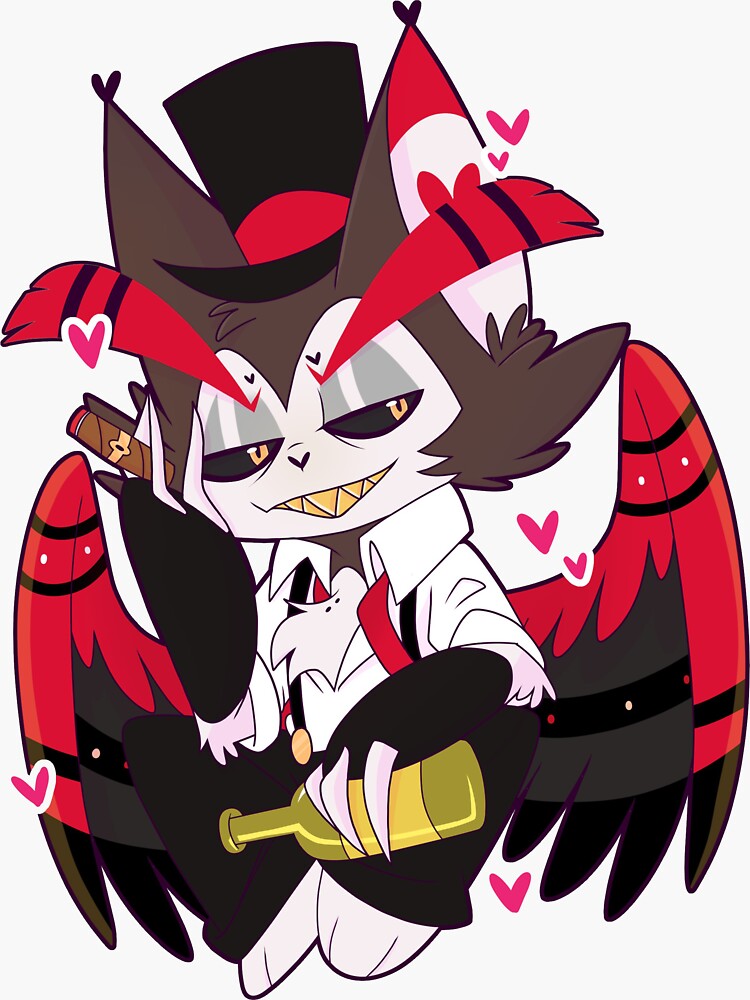 "Hazbin Hotel Husk" Sticker for Sale by davanshatry1 | Redbubble