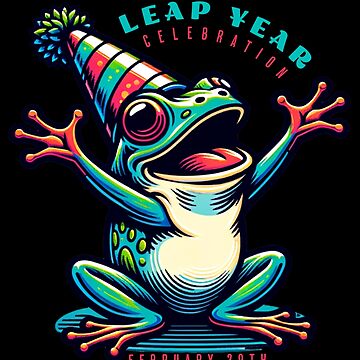 "Leap Year Celebration" Sticker for Sale by SeledineArt | Redbubble