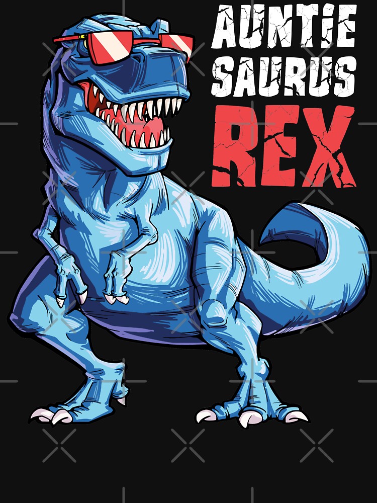"Auntiesaurus T shirt T rex Auntie Saurus Dinosaur Women Aunt" T-shirt ...