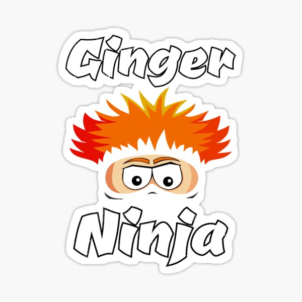 Ginger Ninja Stickers | Redbubble