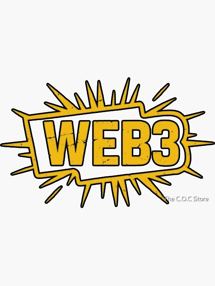 "Web3 Logo" Sticker for Sale by TheCOCStore | Redbubble