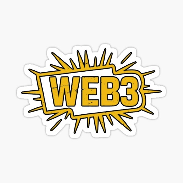 "Web3 Logo" Sticker for Sale by TheCOCStore | Redbubble