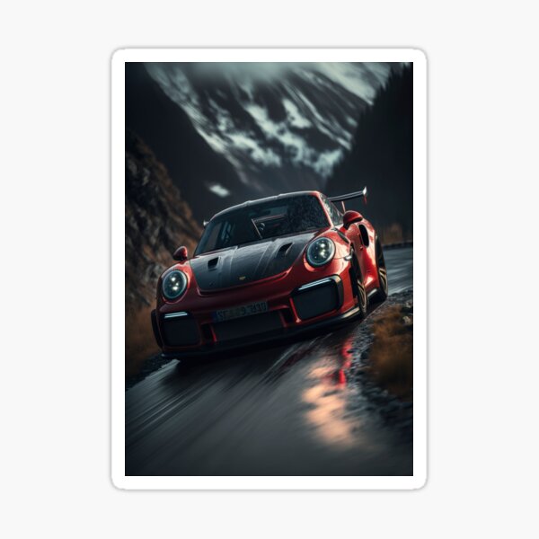 "Porsche 911 GT2 RS" Sticker for Sale by KyzArt01 | Redbubble