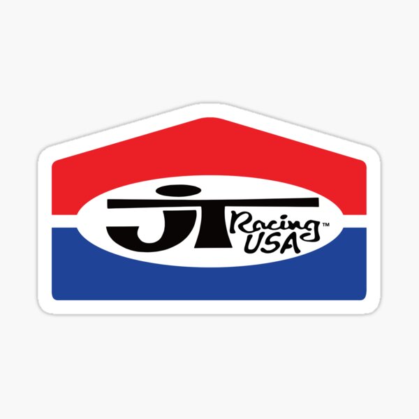 "JT Racing BMX Motocross Blue White Red" Sticker for Sale by ...