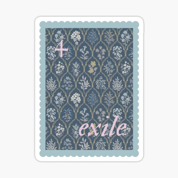 "exile taylor swift folklore stamp" Sticker for Sale by Antonia Armijo ...