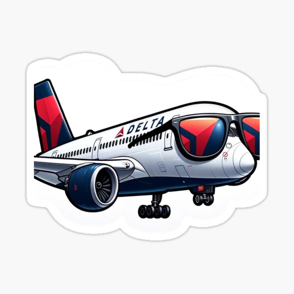 "Vibin Delta" Sticker for Sale by AviationAttire | Redbubble