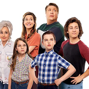 "Young Sheldon family" Sticker for Sale by artworksbykevin | Redbubble