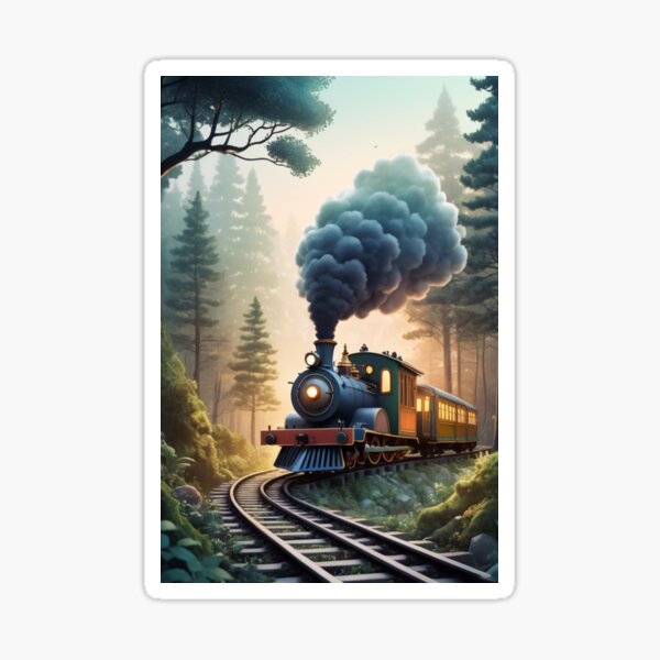 "steam train" Sticker for Sale by Alin Butuc | Redbubble