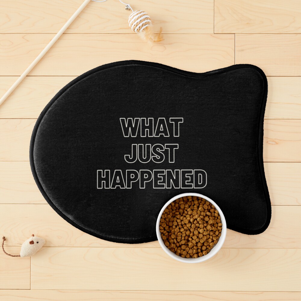 "What Just Happened" Sticker for Sale by WifiJW0526 | Redbubble