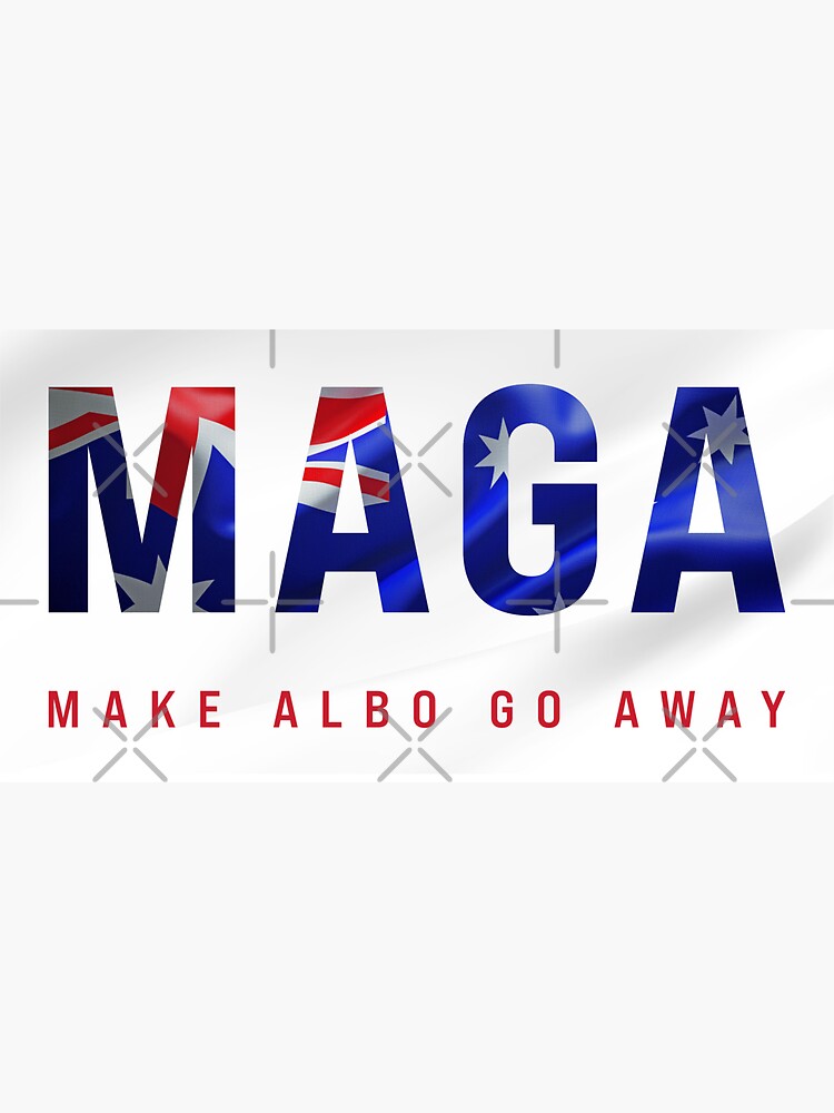"MAGA: Make Albo Go Away" Sticker for Sale by davidbeattie | Redbubble
