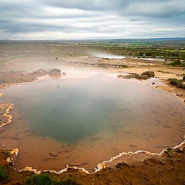 "Geothermal Mirror: Reflecting Iceland's Heat" Poster for Sale by Athanasios Maikousis | Redbubble