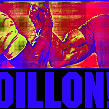 "Dillon! Arnold Handshake" Sticker for Sale by Ian's Creations | Redbubble