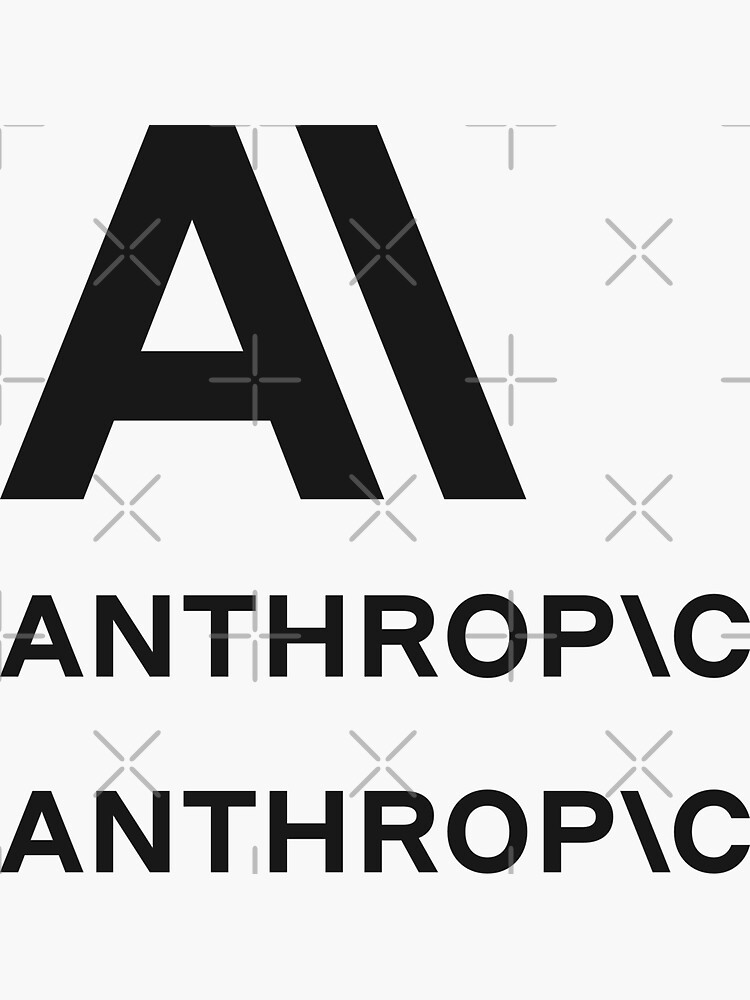 "Anthropic AI Icons R1003" Sticker for Sale by faeliaso | Redbubble